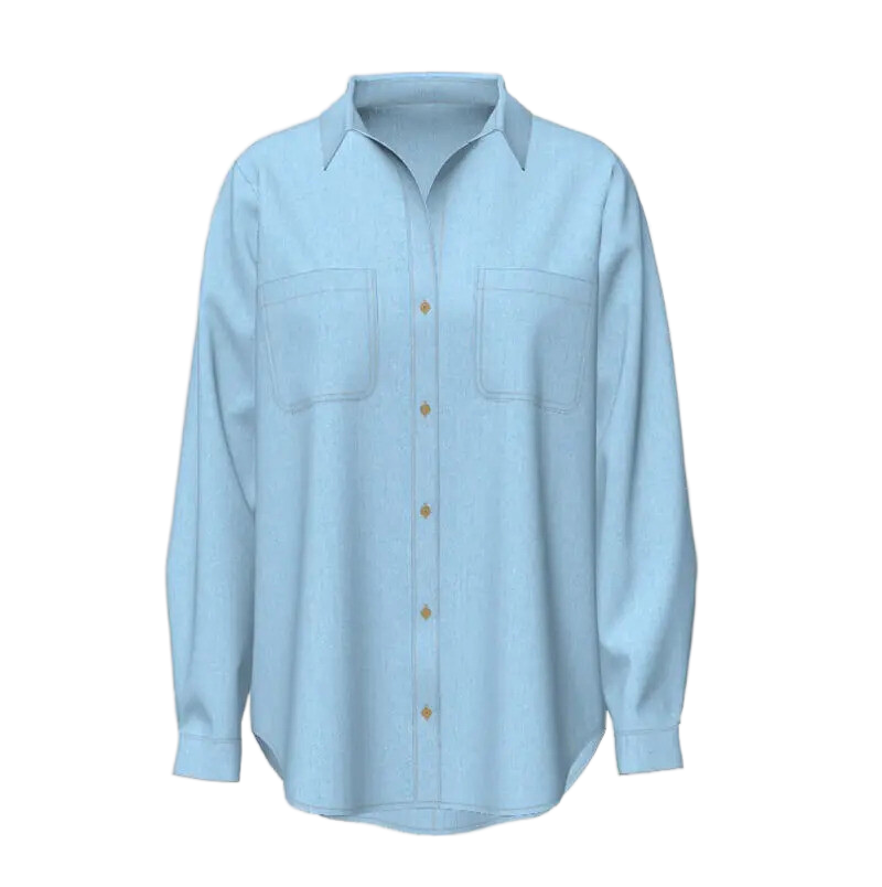 China Denim Two Pocket Classic Button Down factory and manufacturers ...